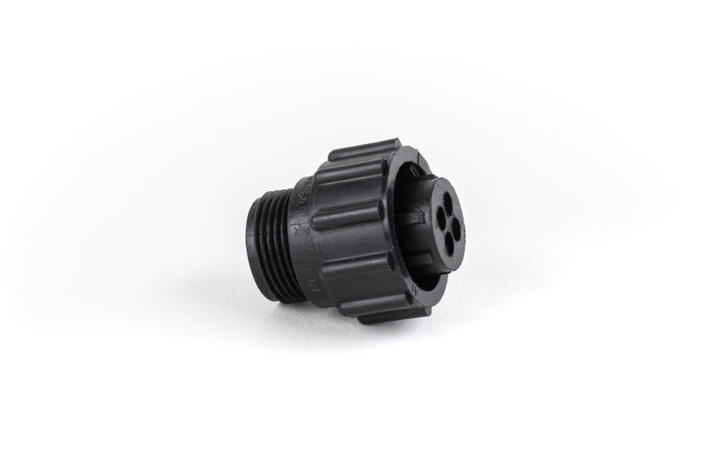 AMP Female Connector with Nut (206060-1) - Sigalarm